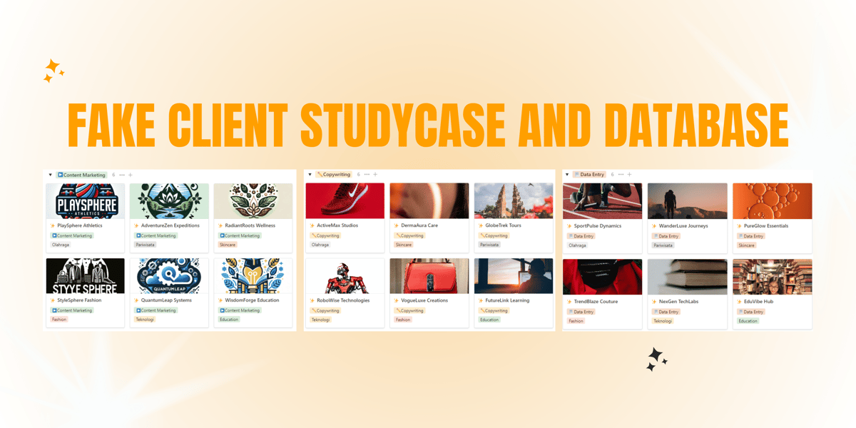 Fake Client Studycase and Database | Clicky