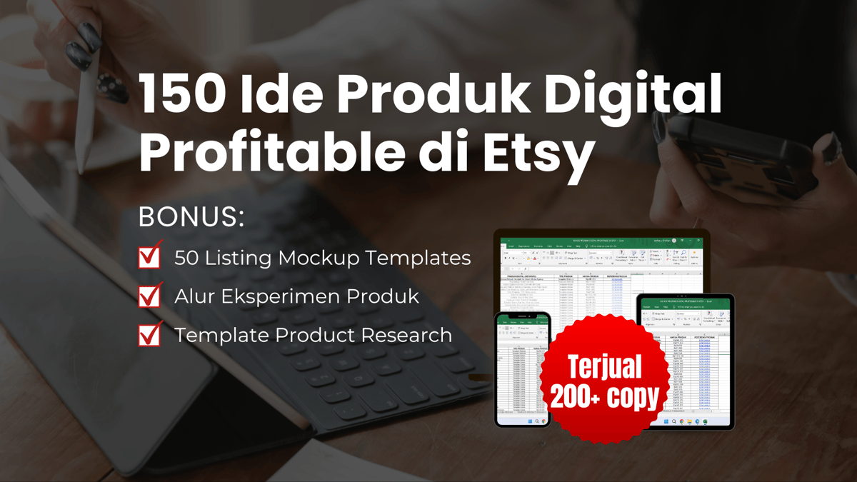 150 Ide Produk Digital Profitable di Etsy | Clicky