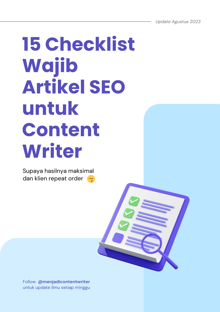 [Free E-Book] Panduan Jadi Content Writer | Clicky
