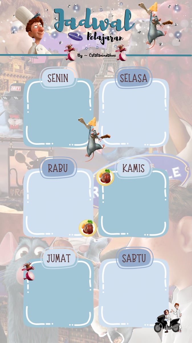 20 Tema Template Jadwal Pelajaran by Catatanindahns | Clicky