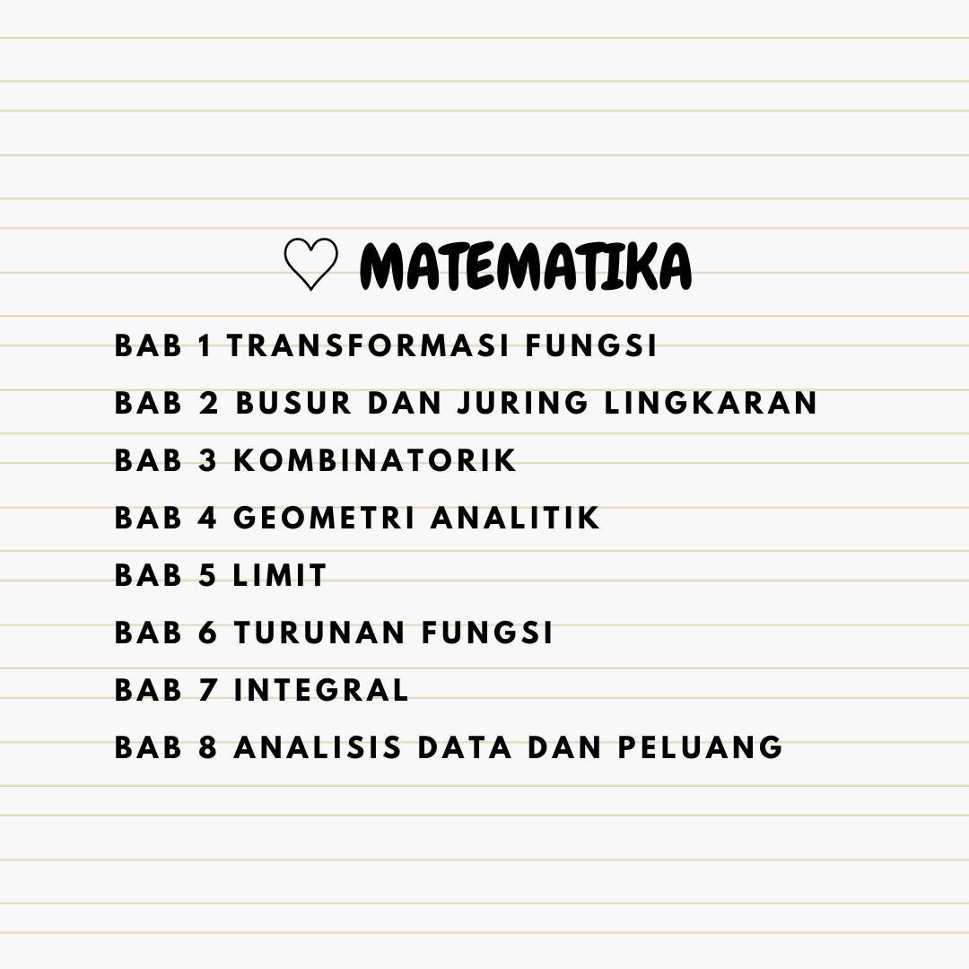 200+ halaman catatan materi lengkap kelas 12 IPA | Clicky