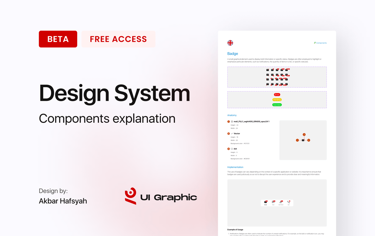 Guide Book: Design System - Component Explanation | Clicky