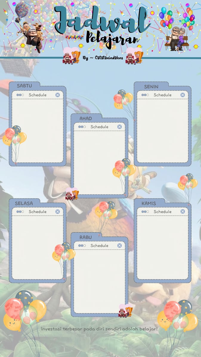 20 Tema Template Jadwal Pelajaran by Catatanindahns | Clicky