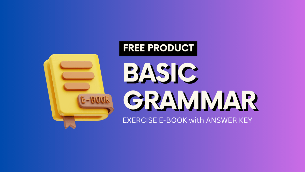 [FREE] Basic English Grammar: Exercise E-Book with Answer Key | Clicky