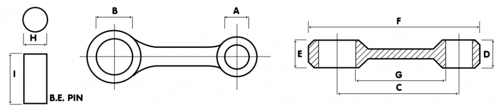 ProX Racing Parts Connecting Rod Dimensions For Honda Applications | ProX
