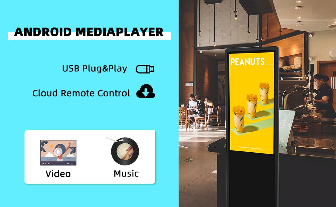 Samsung Stand Alone LCD Display | Digital Signage Advertising