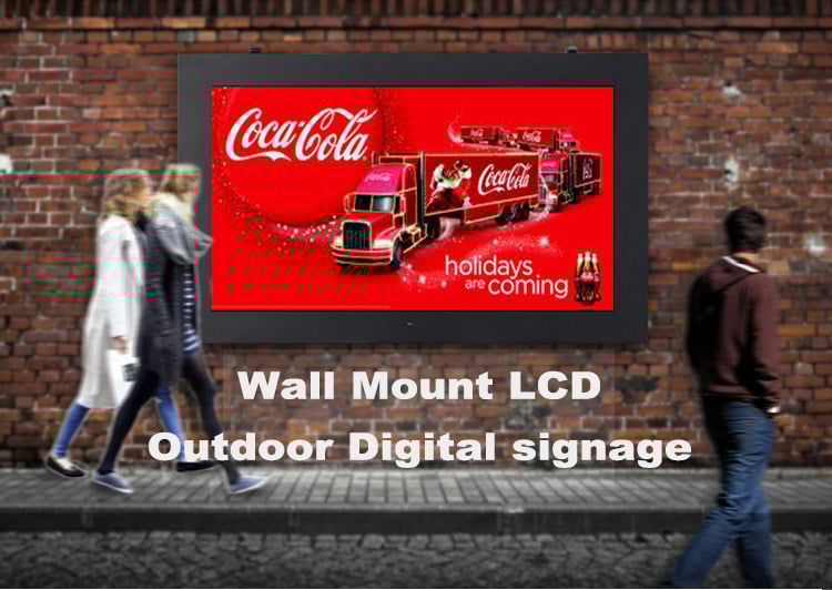 Model Number: MWE763 Wall Mount Ip65 Outdoor LCD Digital Signage ...