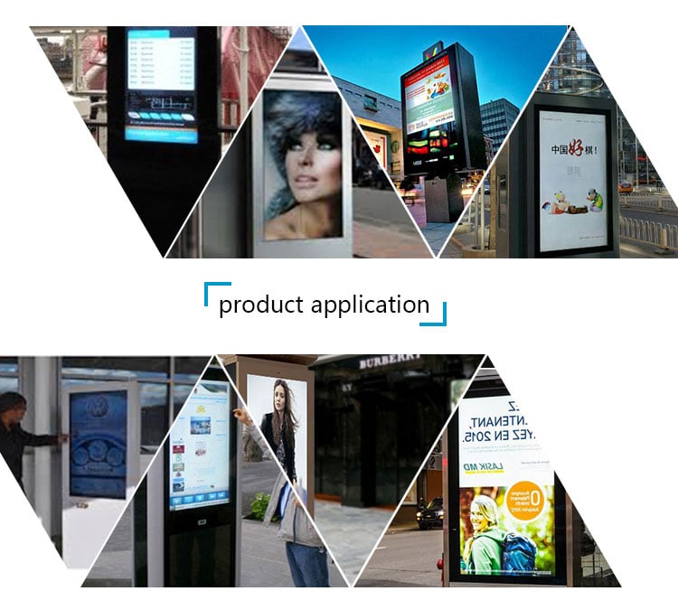 HRD 930 Portrait Outdoor Floor Standing LCD Display 43/49/55/65/75 ...