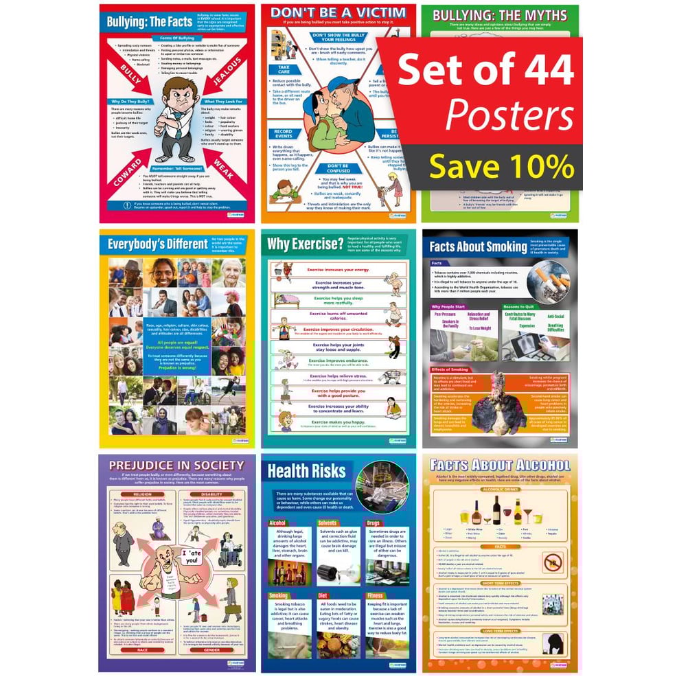PSHE Posters - Set of 44 - Daydream Education