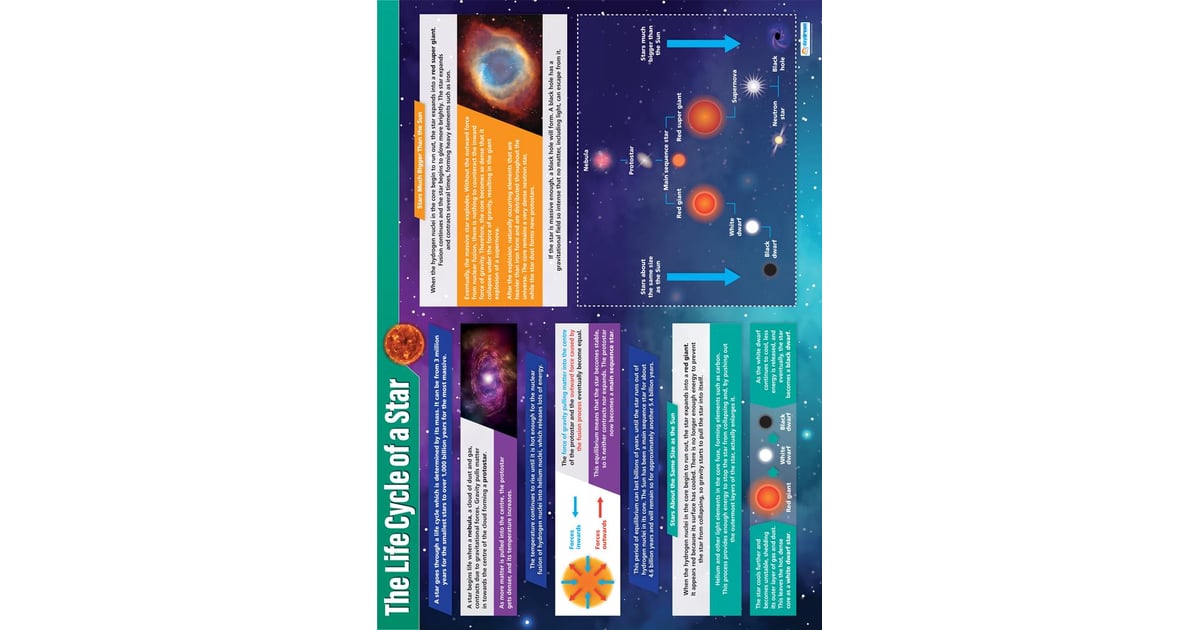 The Life Cycle of a Star Poster - Daydream Education