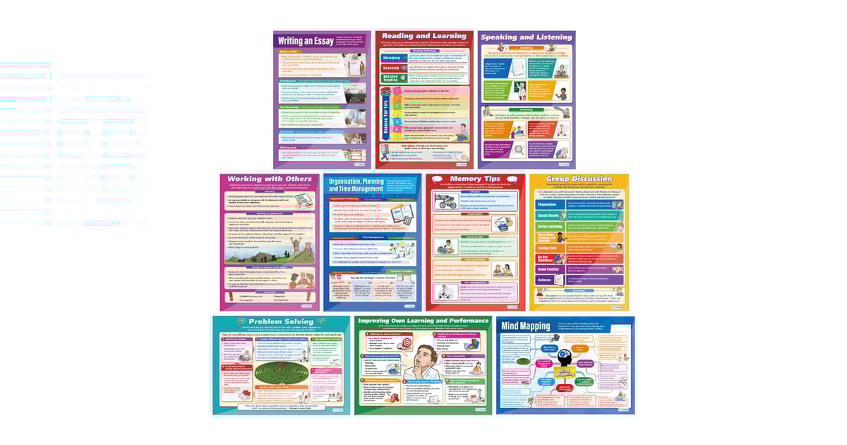 Life Skills Posters - Set of 10 - Daydream Education