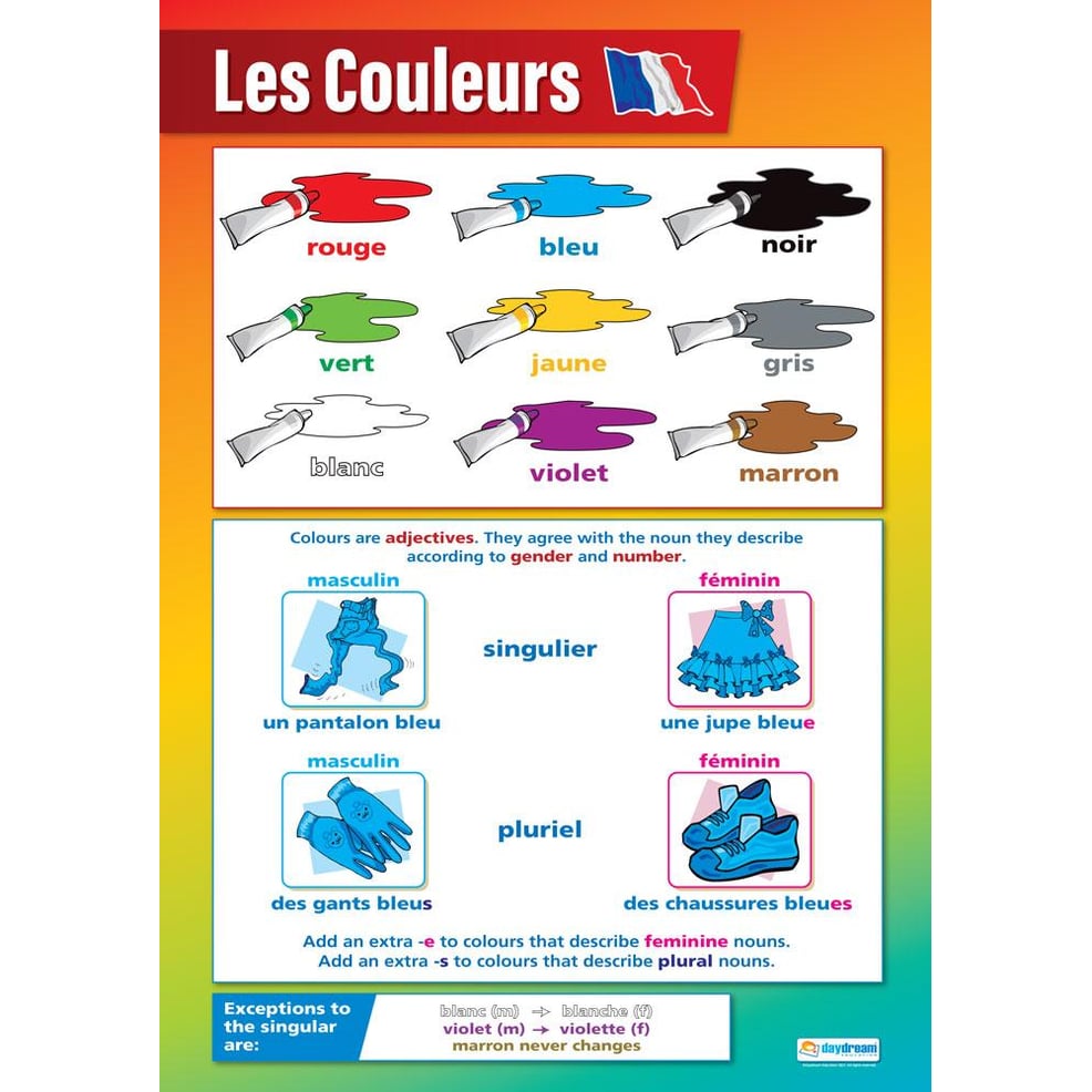Les Couleurs Poster - Daydream Education