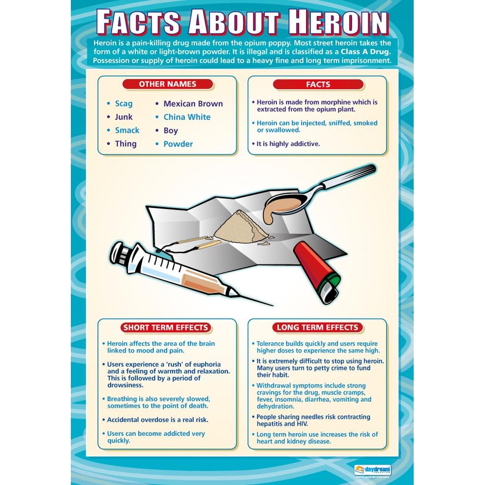 Facts About Heroin Poster - Daydream Education