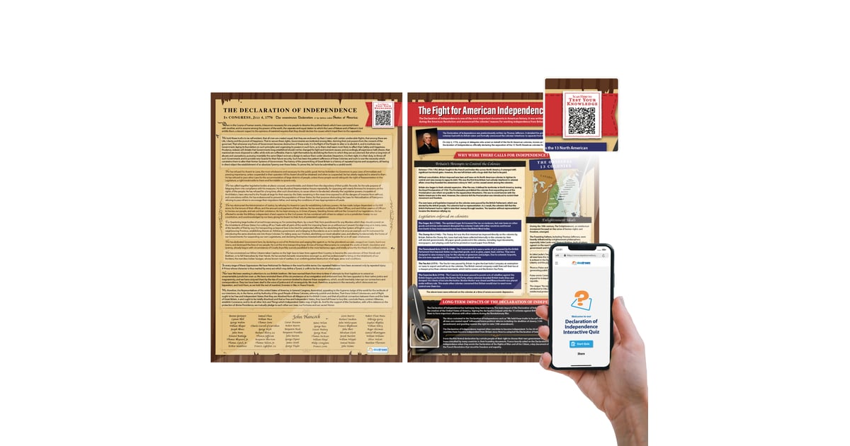Declaration of Independence Posters - Set of 2 - Daydream Education