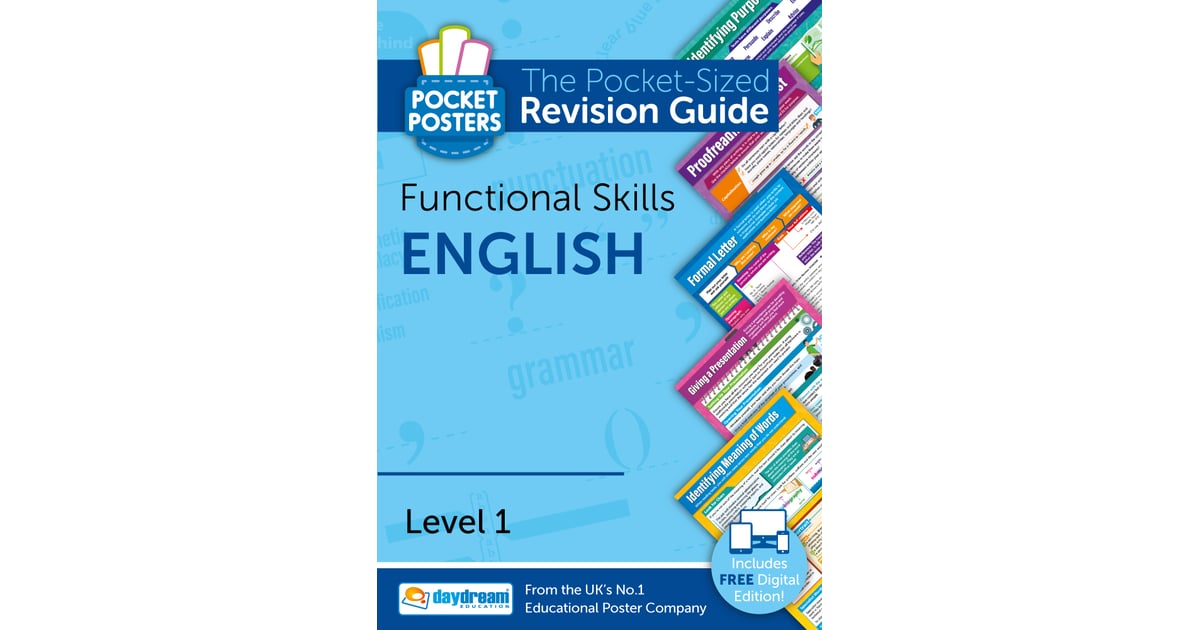 English Functional Skills (Level 1) Revision Guide - Pocket Poster ...