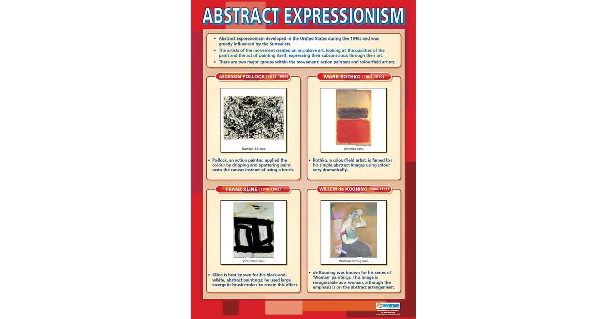 Abstract Expressionism Poster - Daydream Education