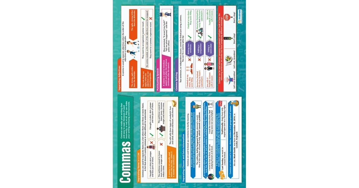 Commas Poster - Daydream Education