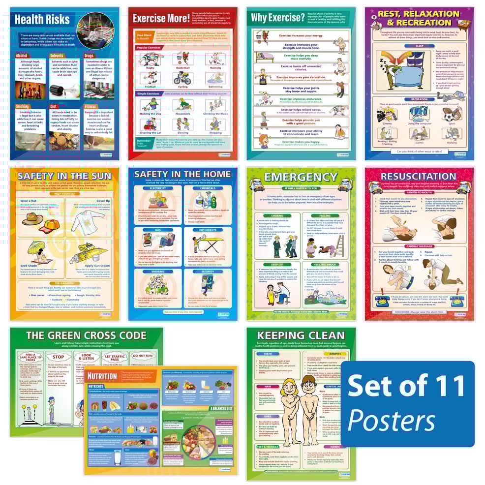 Health & Safety Posters - Set of 11 - Daydream Education