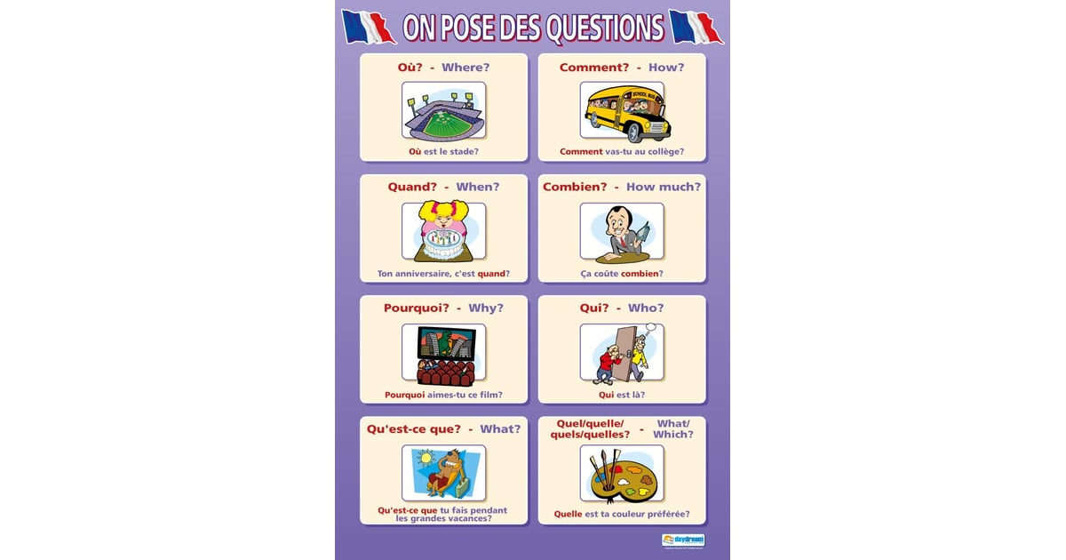 On Pose des Questions Poster - Daydream Education