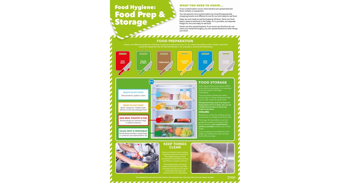 Food Prep & Storage Poster - Daydream Education