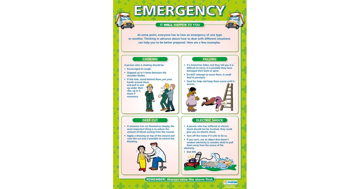 Emergency Poster - Daydream Education