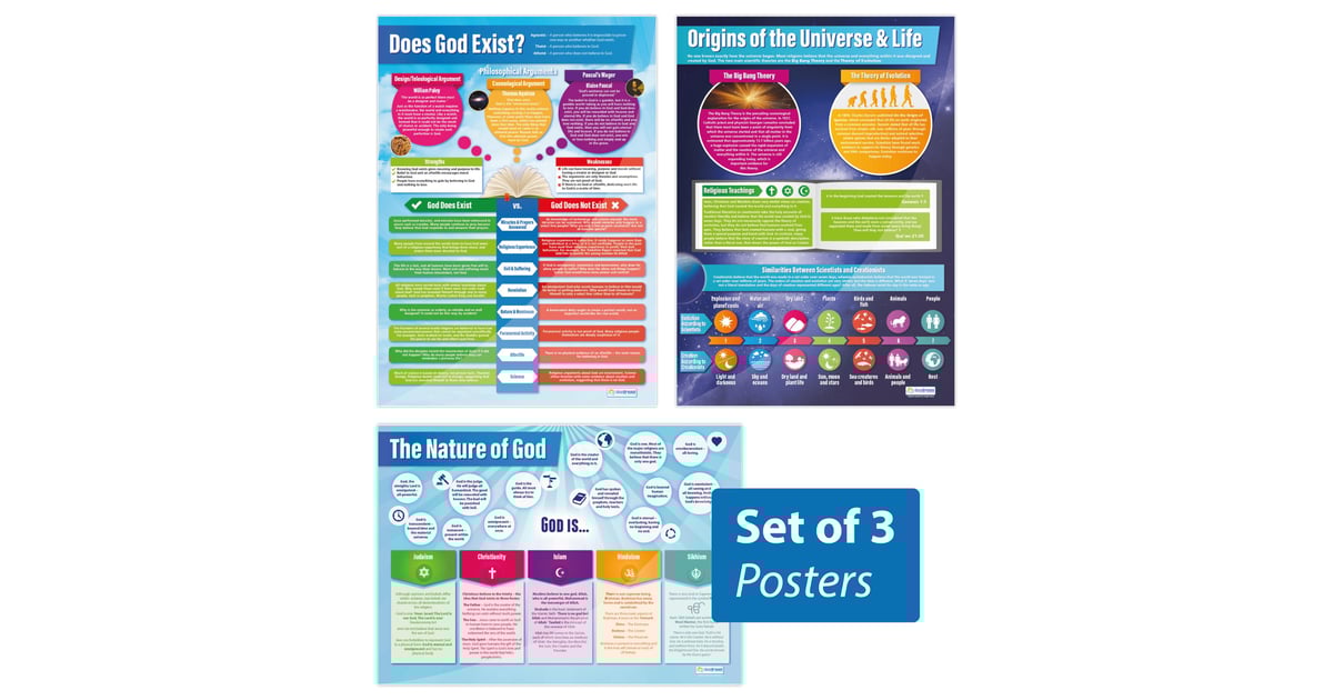 God & Creation Posters - Set of 3 - Daydream Education