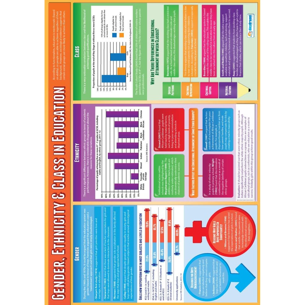Gender Ethnicity & Class in Education Poster - Daydream Education