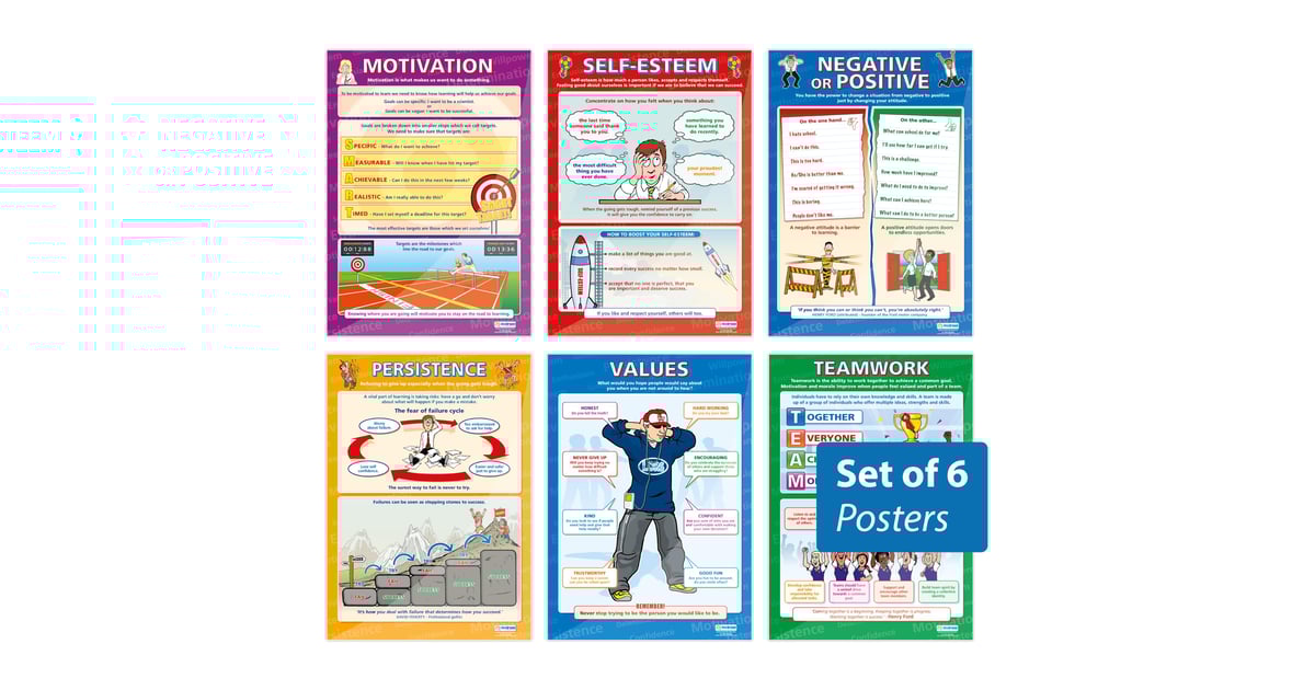 Motivation Poster - Set of 6 - Daydream Education