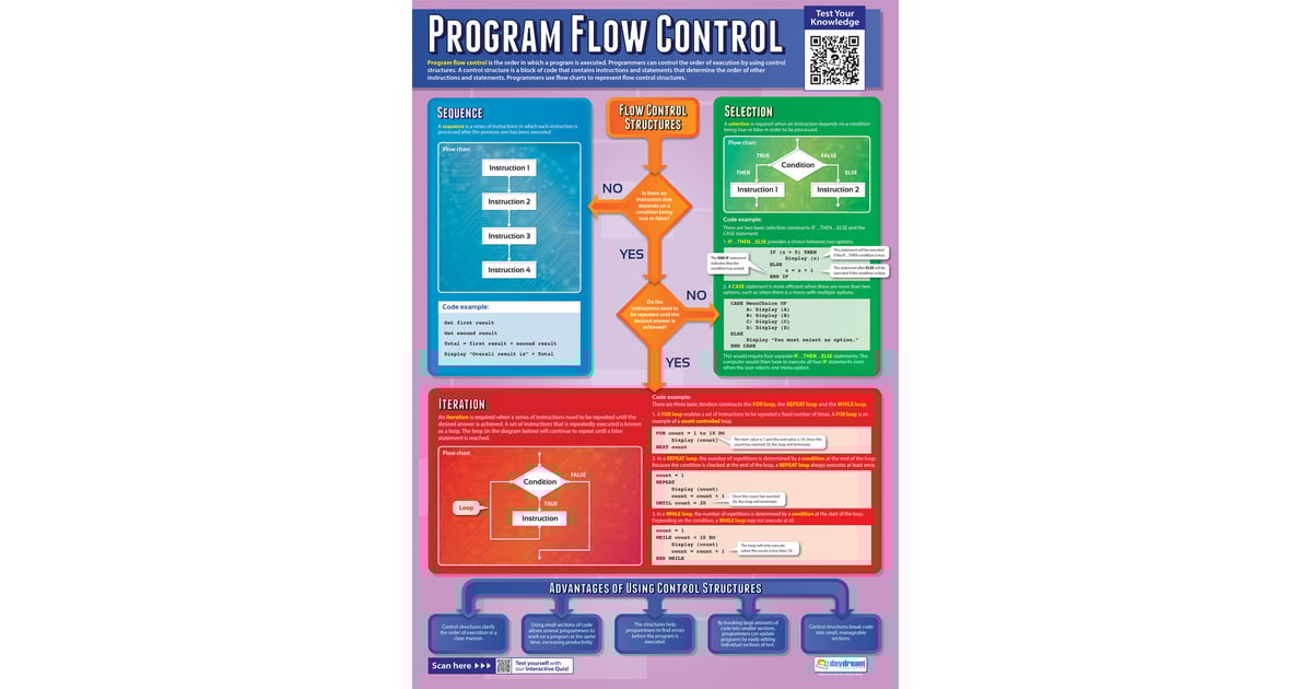 Program Flow Control Poster - Daydream Education