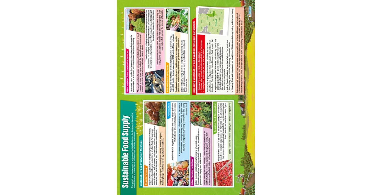 Sustainable Food Supply Poster - Daydream Education