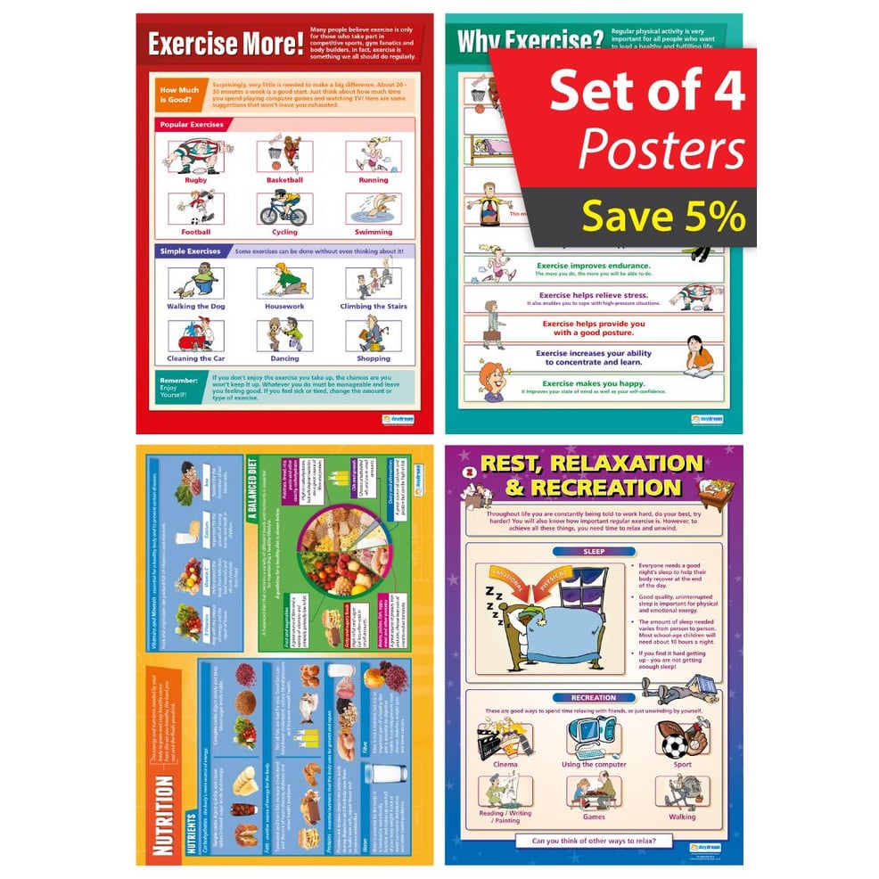 Good Health Posters - Set of 4 - Daydream Education