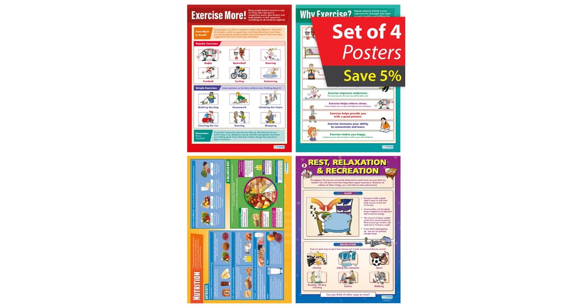 Good Health Posters - Set of 4 - Daydream Education