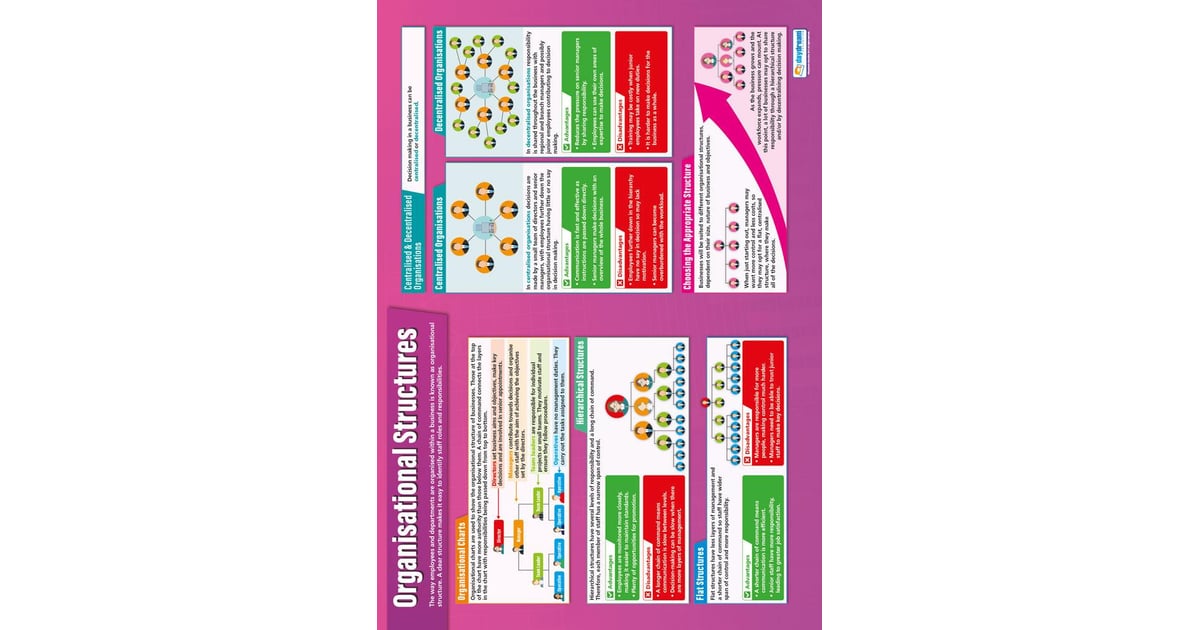 Organizational Structures Poster - Daydream Education