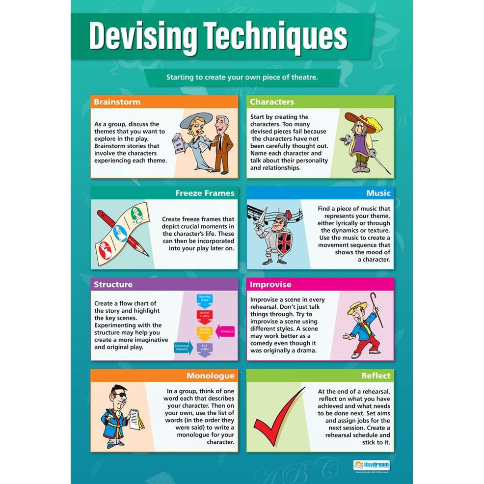 Devising Techniques Poster - Daydream Education