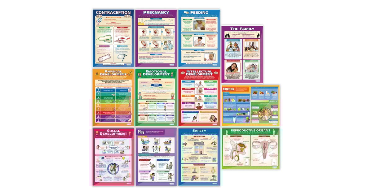 Child Development Posters - Set of 12 - Daydream Education