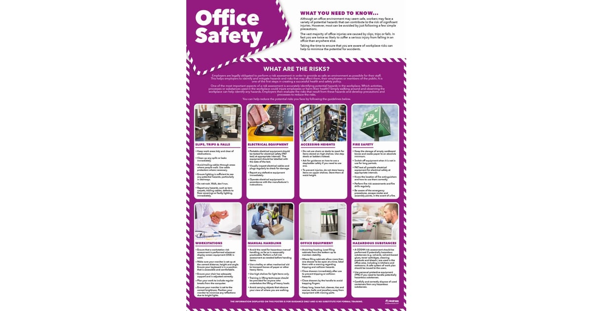 Office Health & Safety Poster - Daydream Education