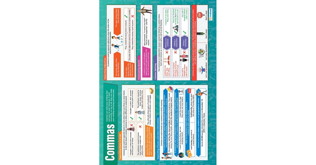 Commas Poster - Daydream Education