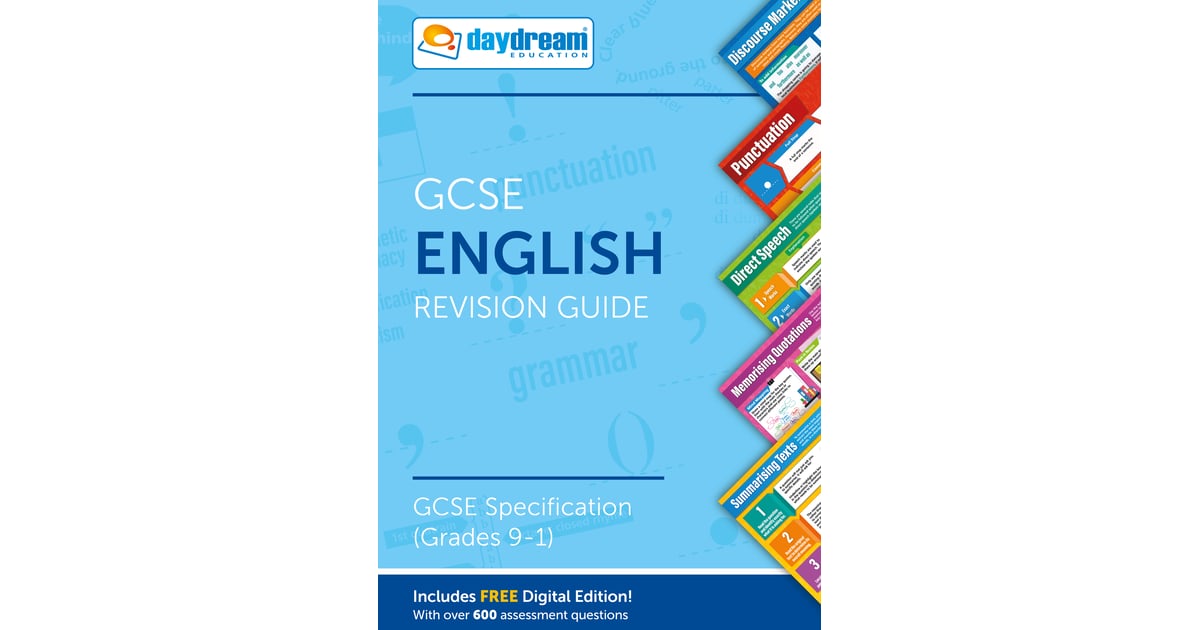 English GCSE Revision Guide - Pocket Poster - Daydream Education