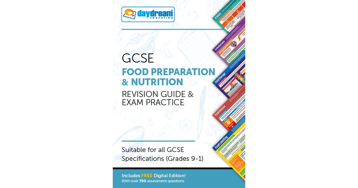 Food Preparation & Nutrition GCSE Revision Guide & Exam Practice - Pocket Poster - Daydream ...