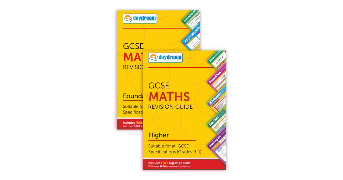 GCSE Maths (Foundation) & GCSE Maths (Higher) Revision Guide Study Pack ...