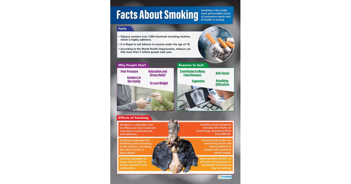 Facts About Smoking Poster - Daydream Education