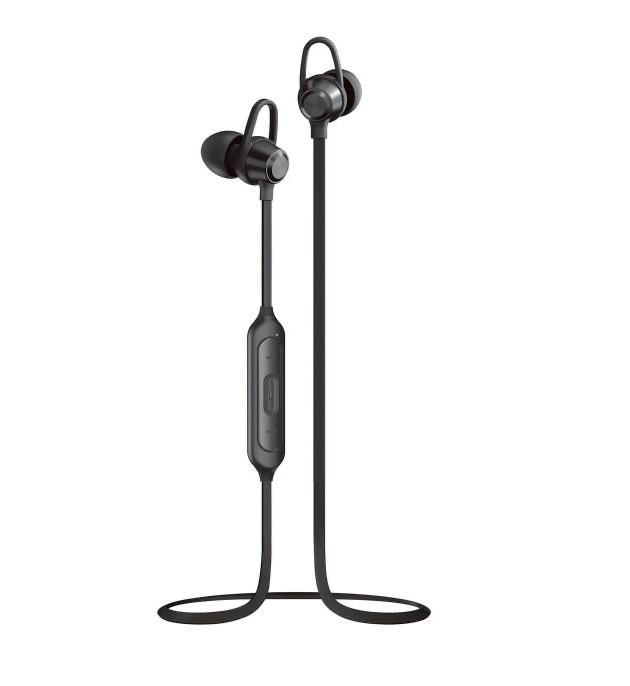 XQISIT Auriculares intrauditivos Bluetooth con GoFit - Negro - Xqisit