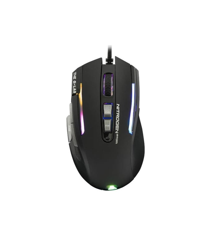 THE G-LAB KULT-NITRO-ATOM Souris Gaming RGB - 4800 DPI - Programmable ...