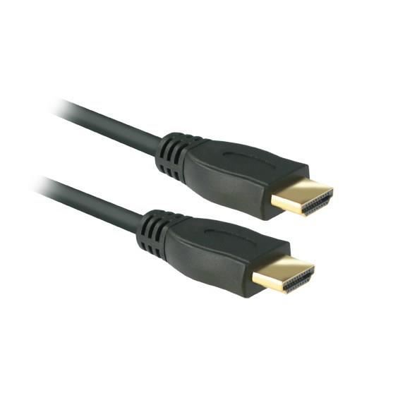 Cable Ethernet APM HDMI 4K - Macho/Macho - Negro - 1,8m - Clip - Apm