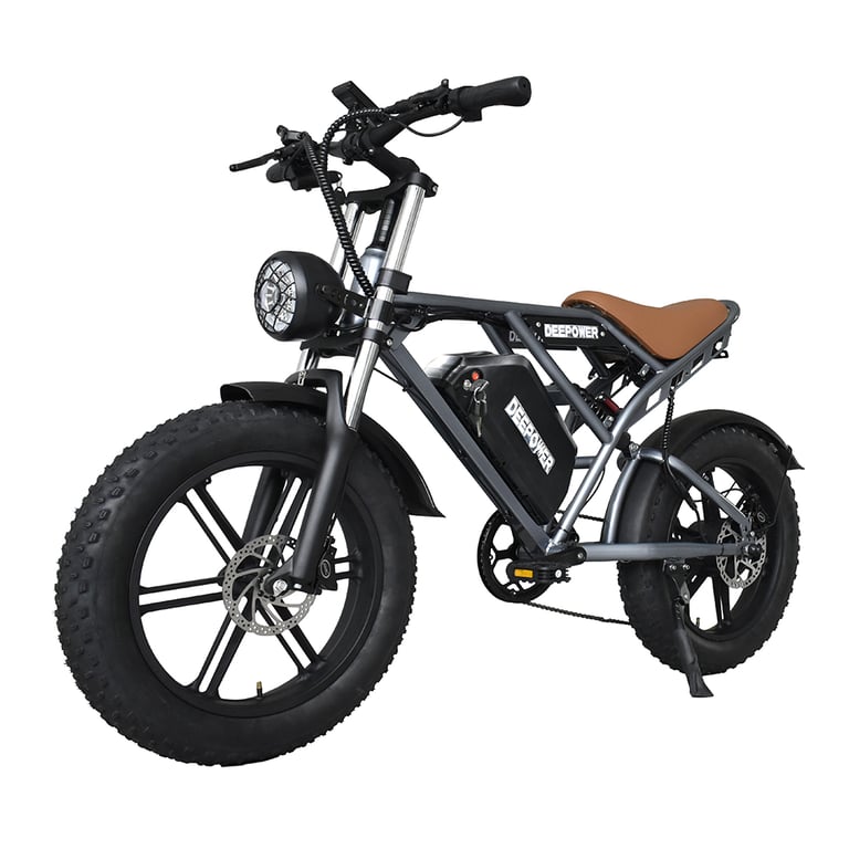 Vélo électrique pour adulte DEEPOWER S7 2000 W 48 V 20 Ah 20 pouces Fat ...