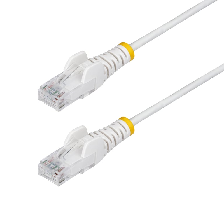 StarTech.com Câble Ethernet CAT6 Blanc Fin de 50cm, Sans Accroc, 100W ...