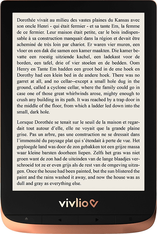 Vivlio Touch HD Plus 16GB Wifi eReader Negro, Cobre - Vivlio
