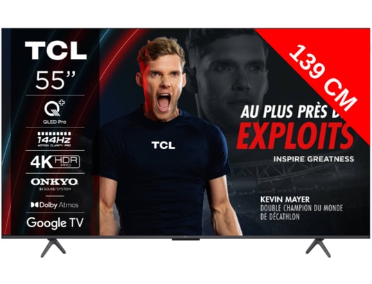 Téléviseur TCL 55T8B 55/58 POUCES - Qualité d'image exceptionnelle - Tcl