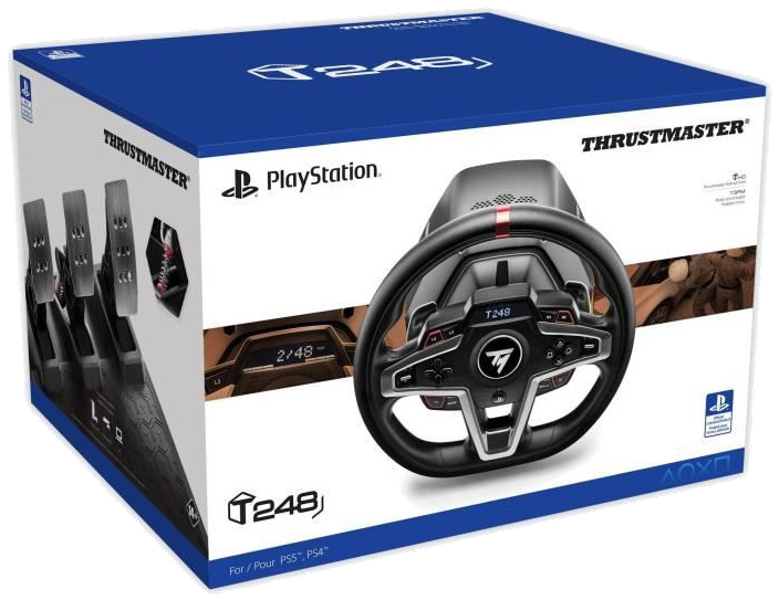 THRUSTMASTER T248 Volant de Course et Pédales Magnétiques, PS5, PS4, PC