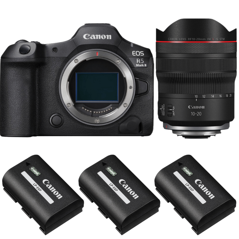 Appareil photo hybride Canon EOS R5 Mark II + RF 10-20mm f/4 L IS STM ...